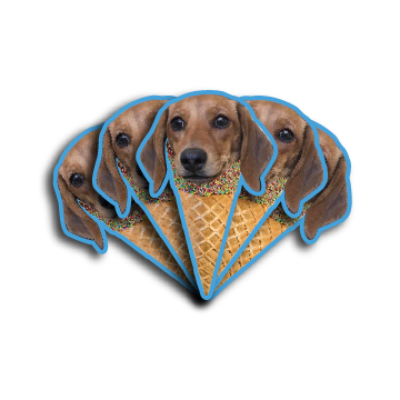 Ice Cream Cone Stickers – Wagslaps